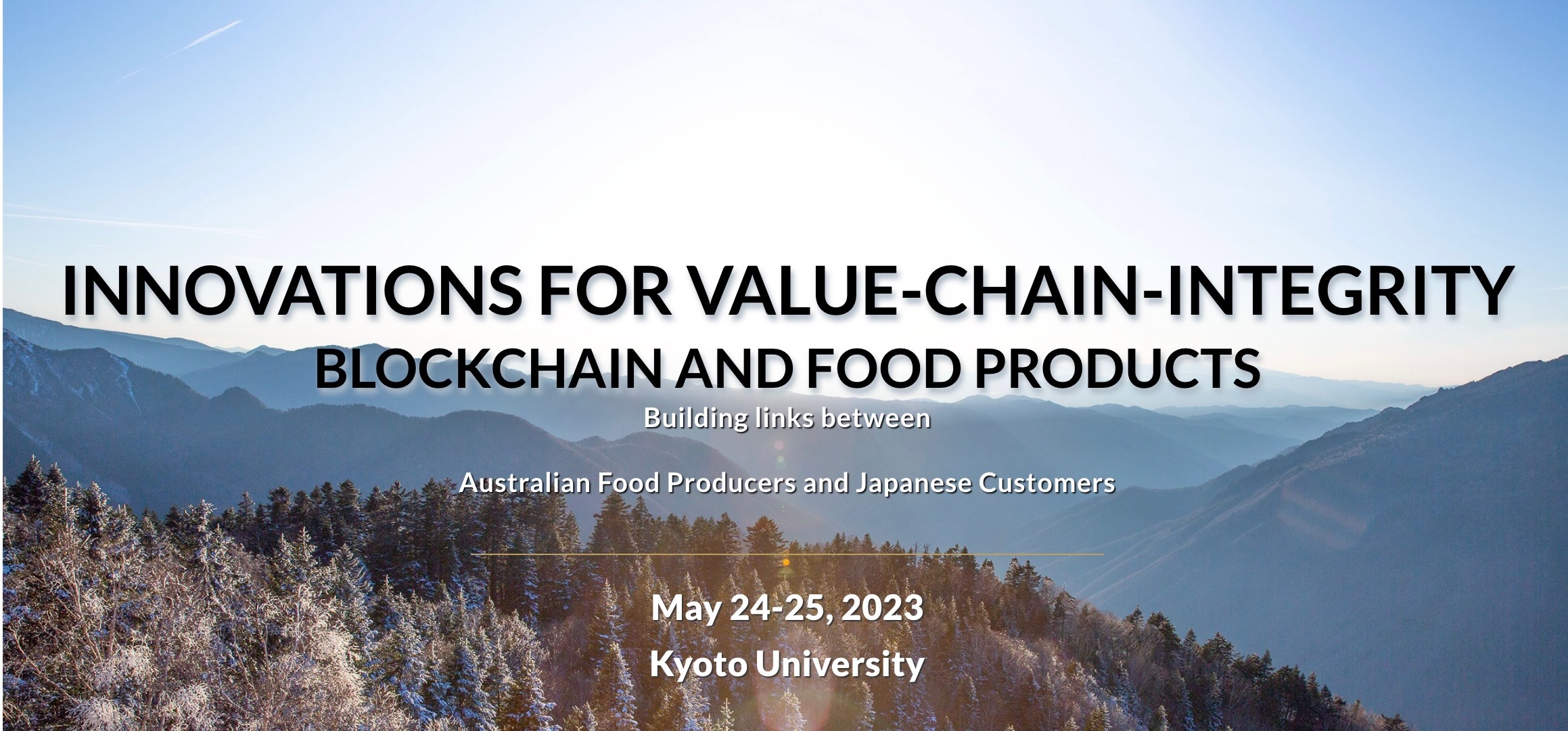 Symposium：INNOVATIONS FOR VALUE-CHAIN-INTEGRITY BLOCKCHAIN AND FOOD ...